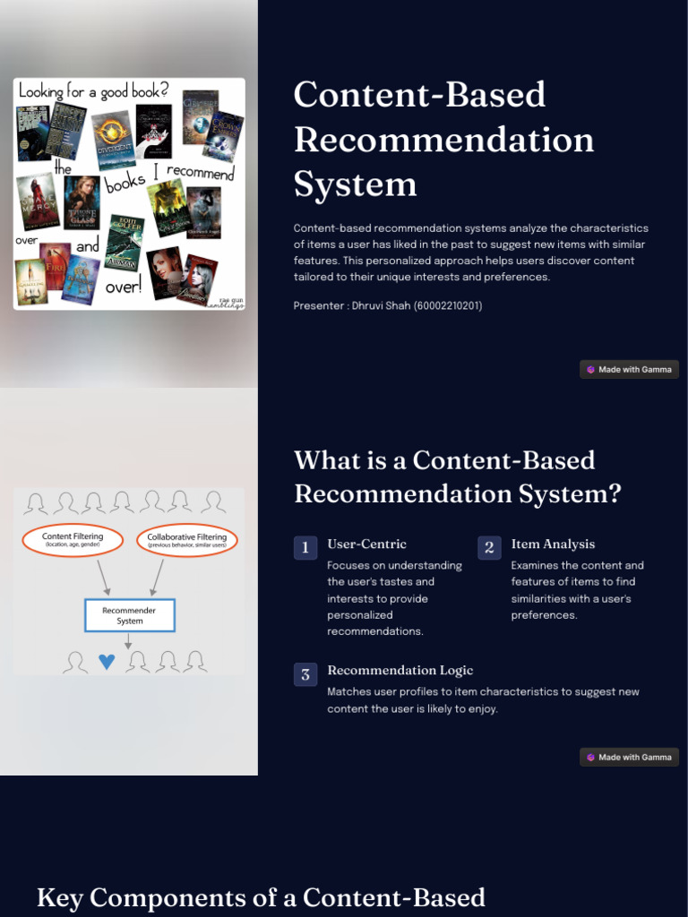 Content Based Recommendation System | PDF | Information Science | Human ...