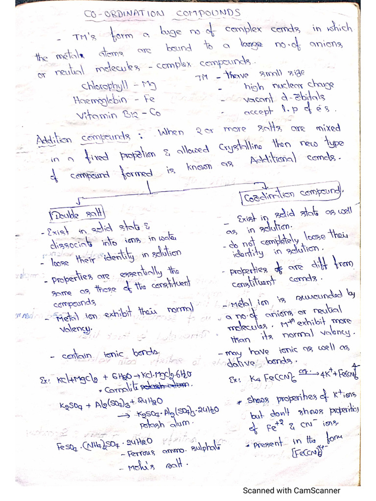 Complex Compounds | PDF