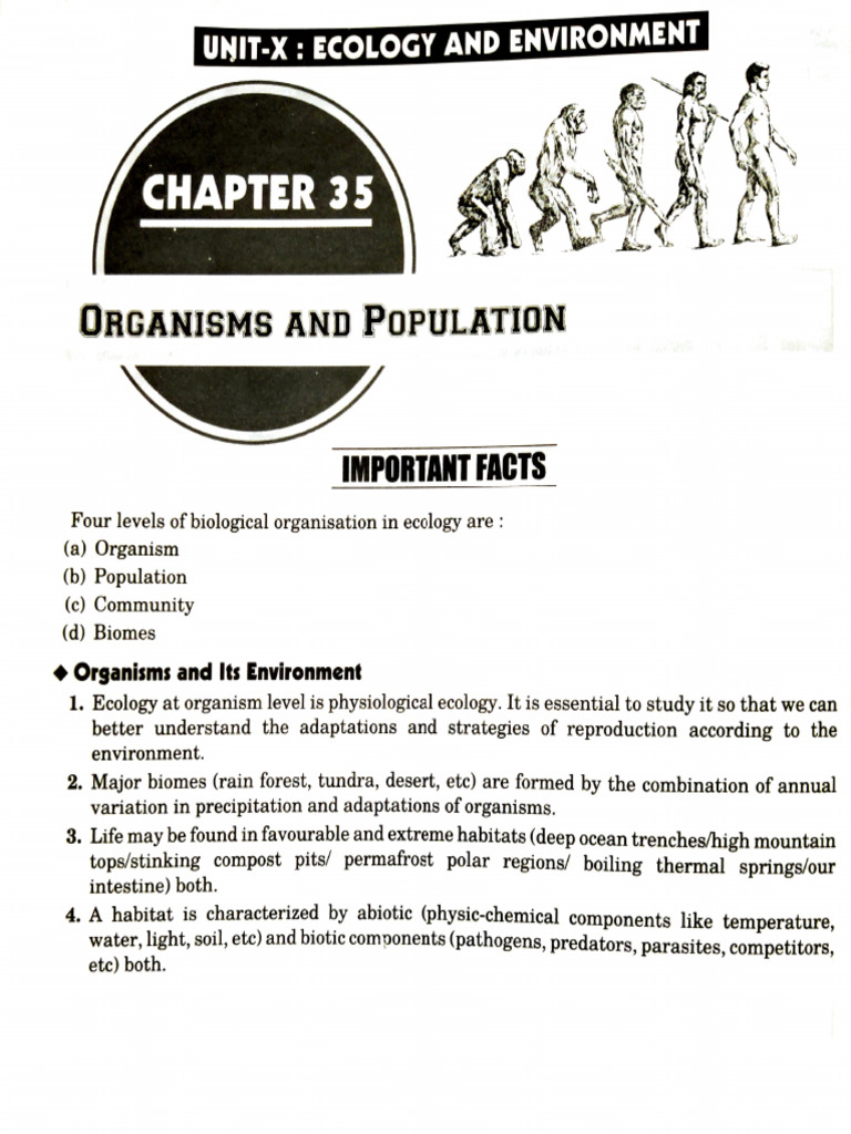 Organisms and Population GRB | PDF | Thermoregulation | Ecology