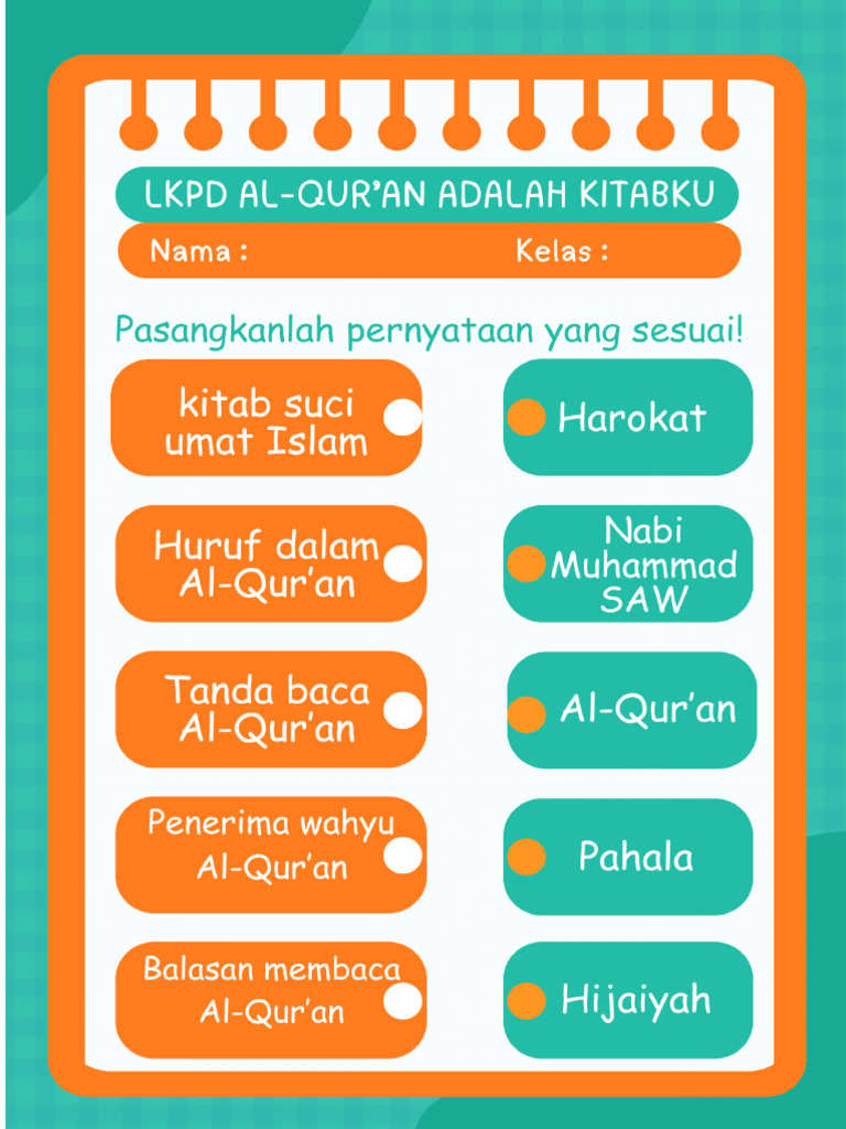 LKPD Kelas 1 Bab 1 | PDF