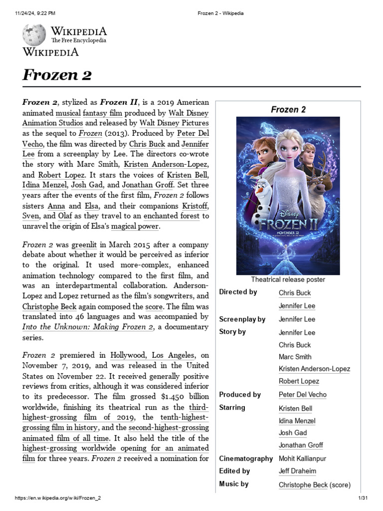 Frozen 2 | PDF