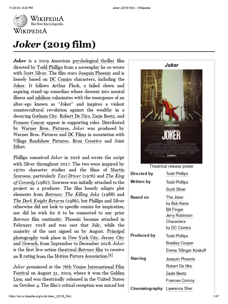 Joker 2019 | PDF