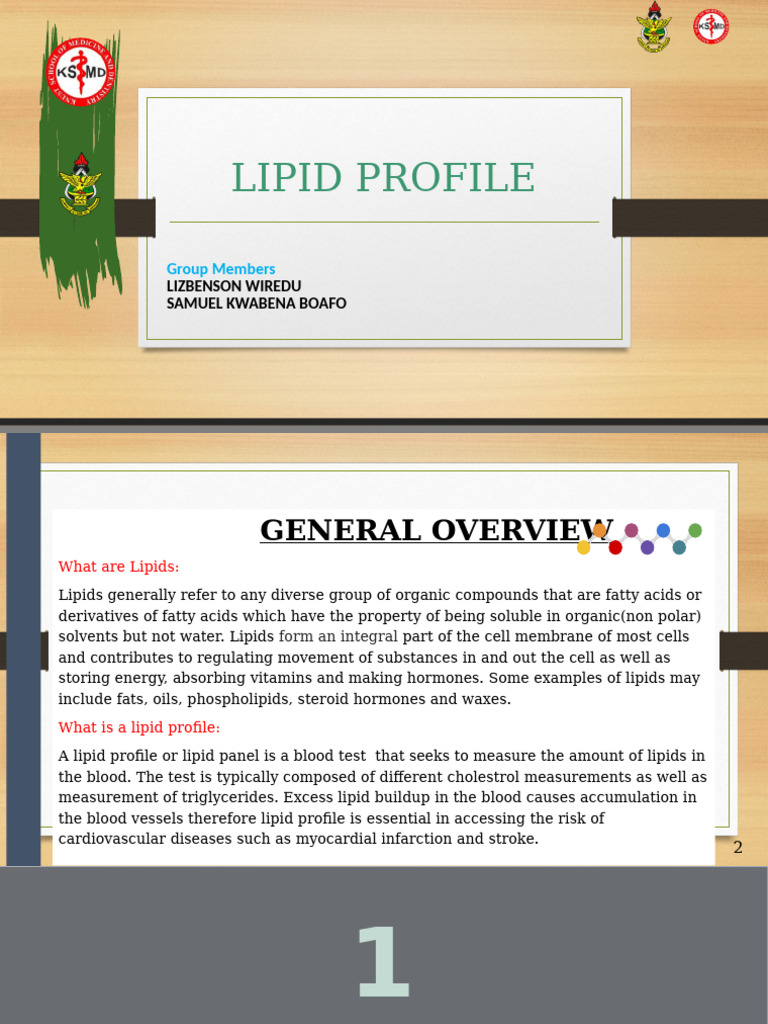 Lipid Profile | PDF | Low Density Lipoprotein | Cholesterol