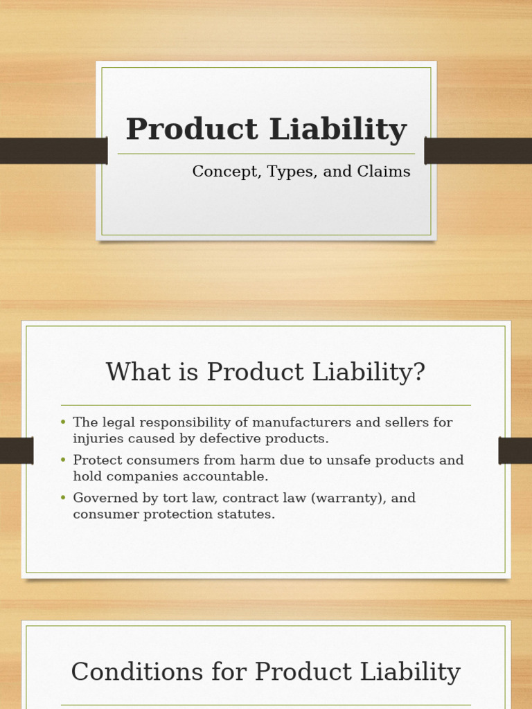 Product Liability | PDF | Product Liability | Legal Liability