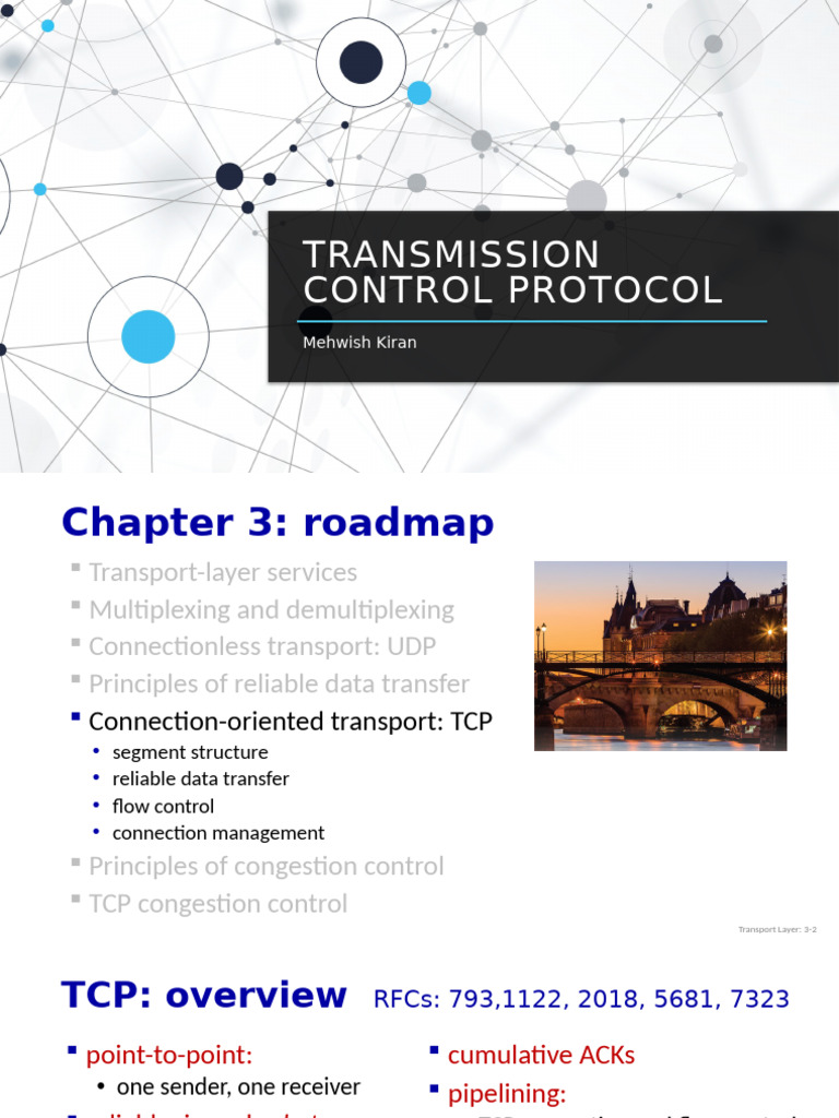 Transmission Control Protocol: Mehwish Kiran | PDF | Transmission Control Protocol | Network ...