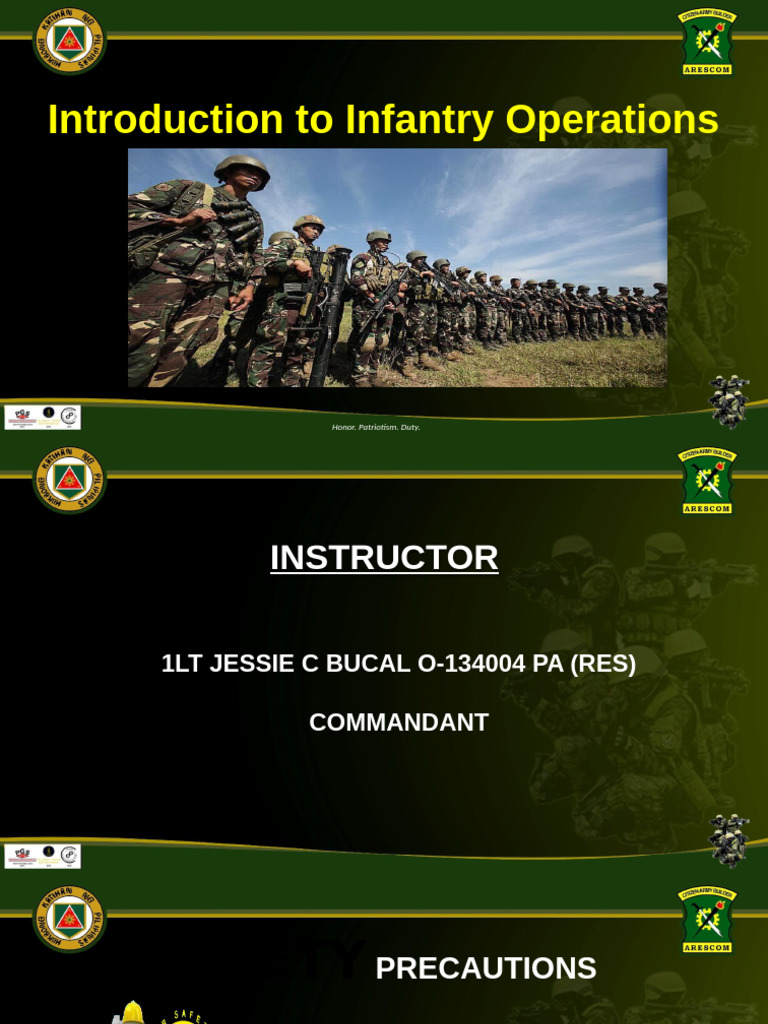 Introduction To Infantry Operations | PDF | Platoon | Company (Military Unit)