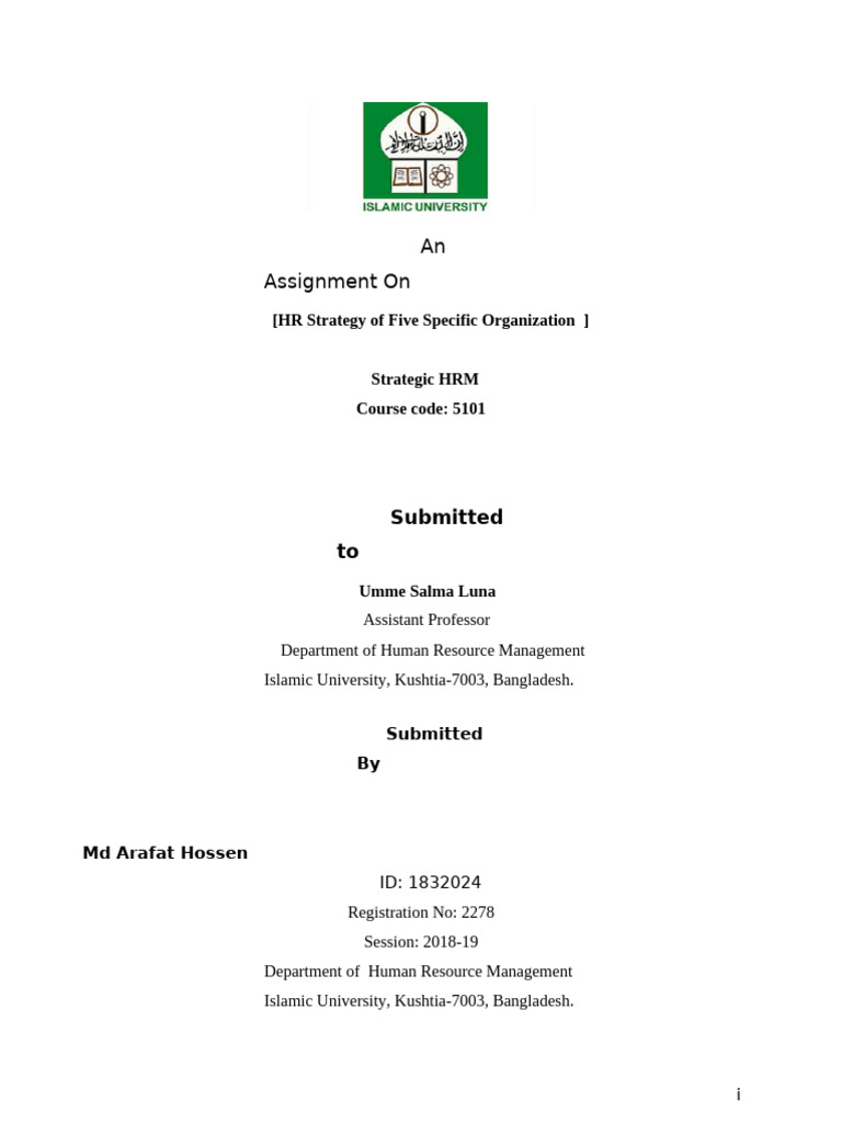 Assignment Cover Page | PDF