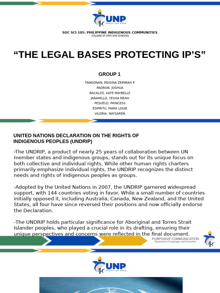 Legal Protections for Indigenous Peoples | PDF | Indigenous Peoples ...