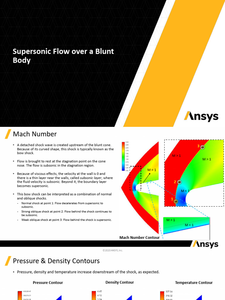 Blunt Body Simex Results | PDF | Shock Wave | Fluid Dynamics