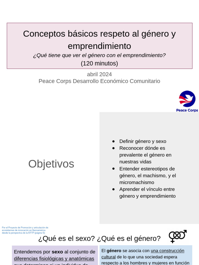 DUITAMA Conceptos Básicos Respeto Al Género y Emprendimiento | PDF | Género | Estudios de género