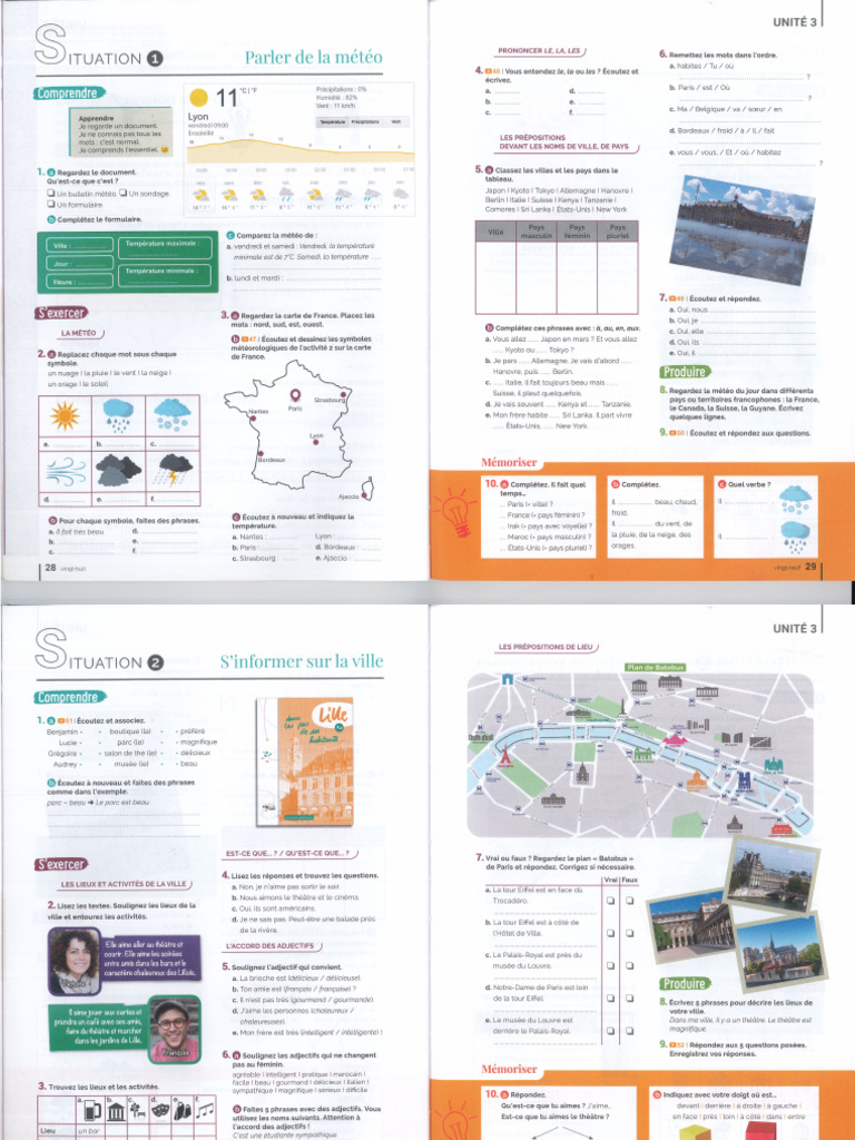 L'atelier A1 - Cahier D'activites (U3) | PDF