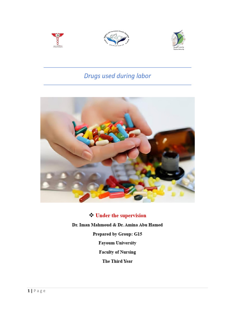 Drugs Used During Labor Final | PDF | Childbirth | Medical Specialties