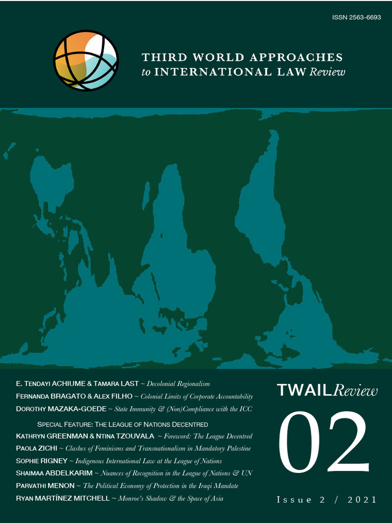 Rigney Indigenous International Law at The League of Nations | PDF ...