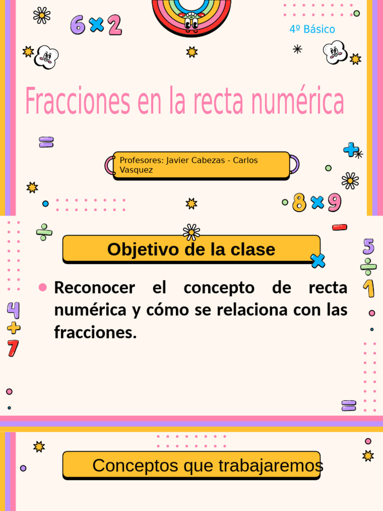 Fracciones en La Recta Numérica | PDF