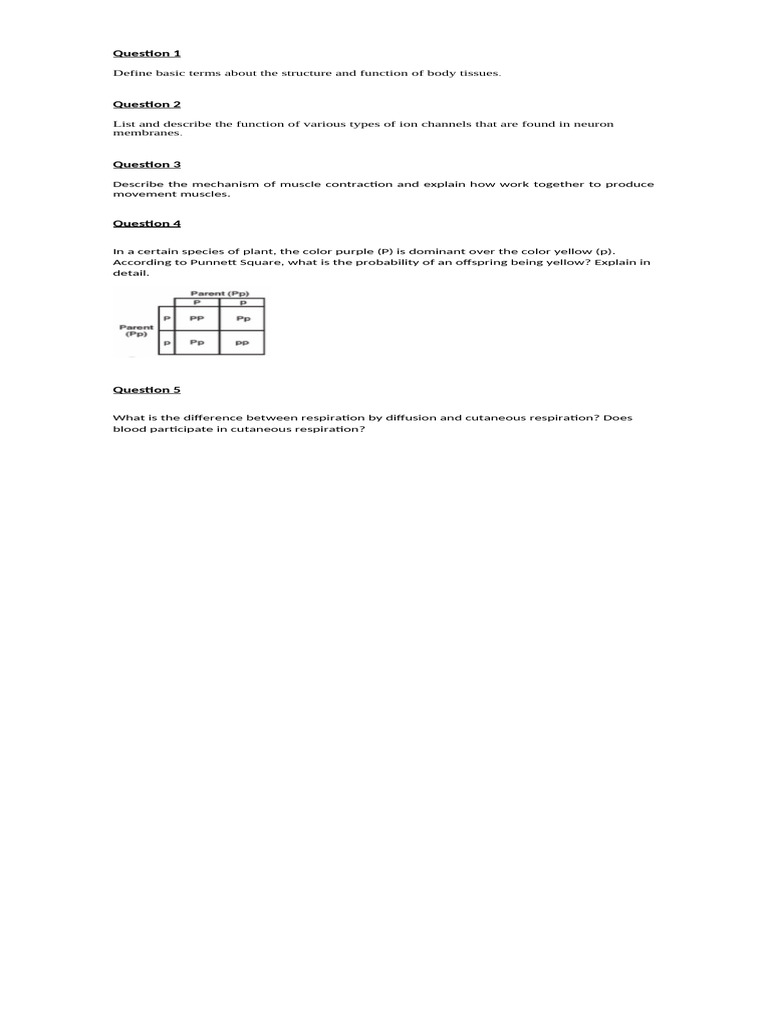Biology - Set 1 | PDF