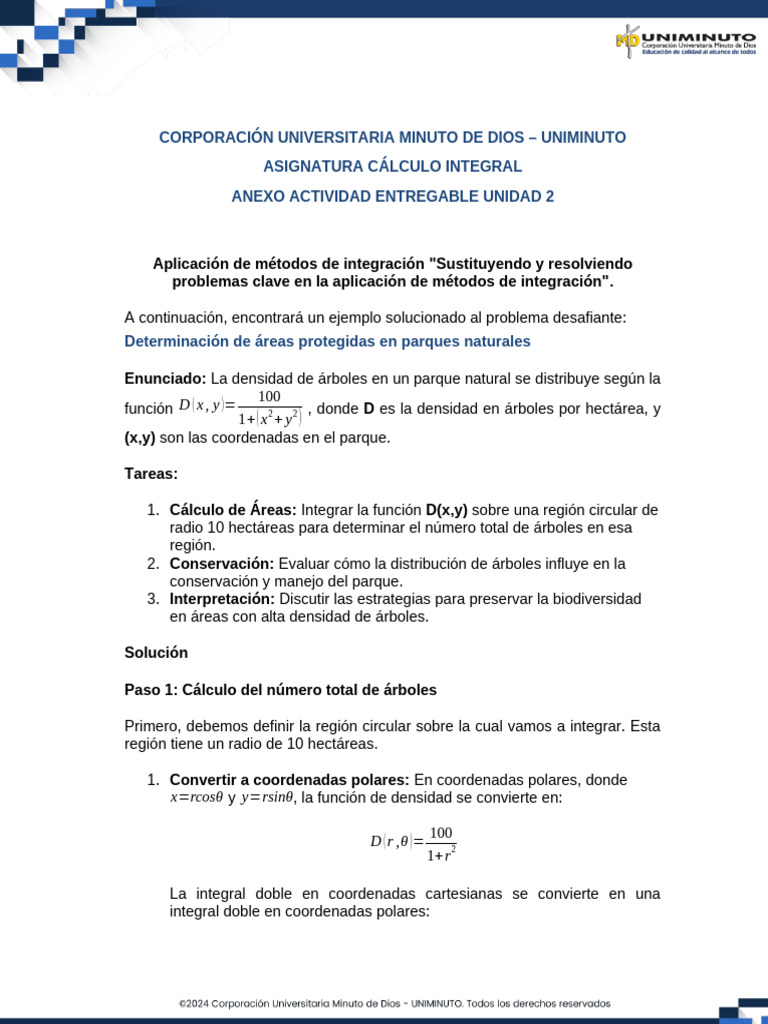 Anexo - 2 - Actividad - Entregable Calulo Avanzado | PDF | Integral