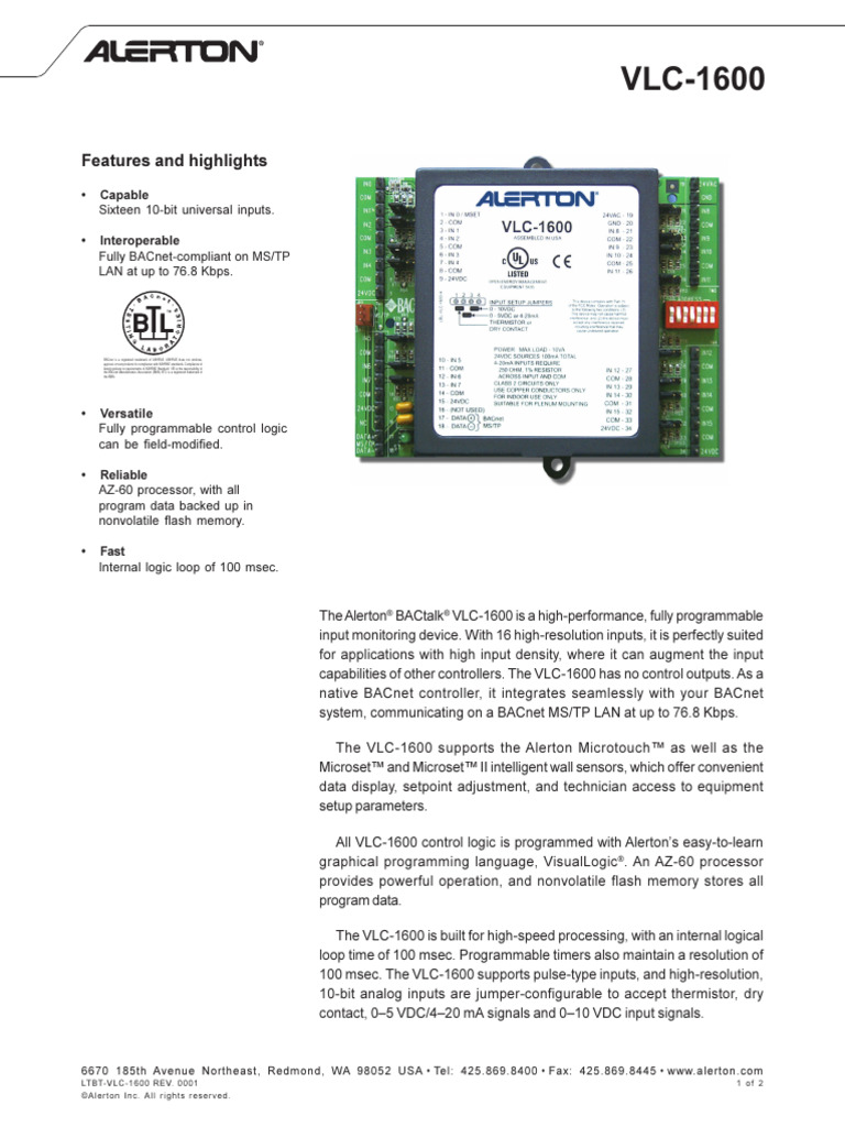 LTBT VLC 1600 | PDF | Telecommunications | Computer Engineering