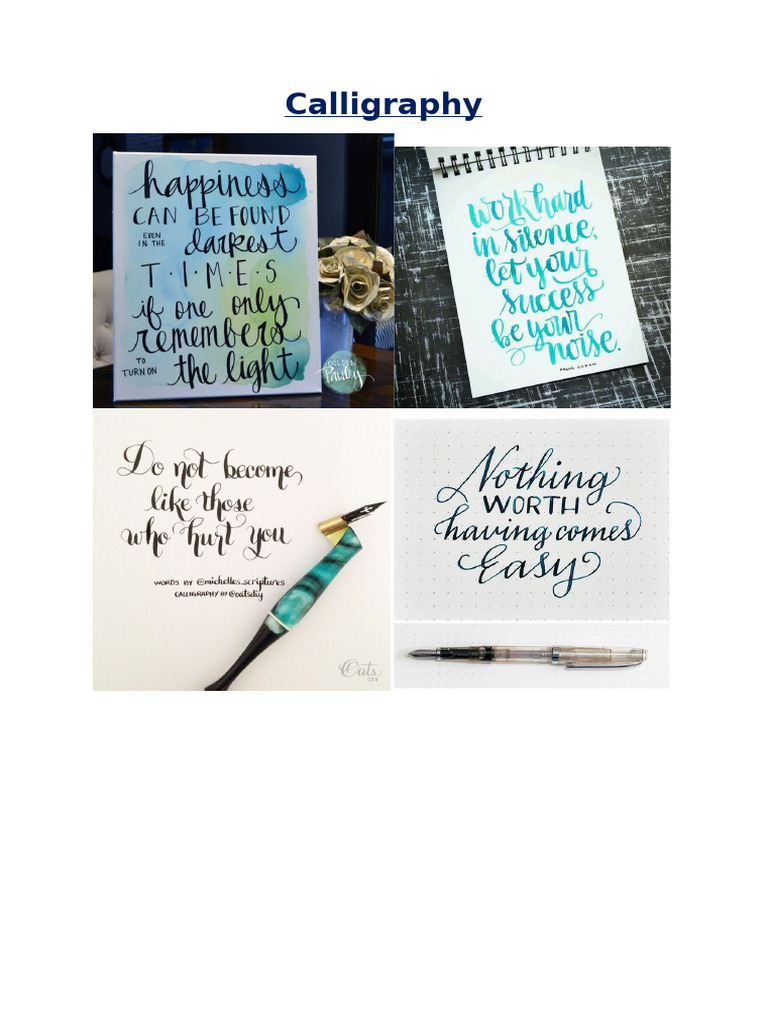Calligraphy | PDF