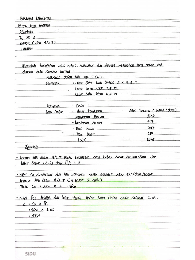 Latihan (P6) Ts23a 21314017 Fatur Adji Dh-1 | PDF