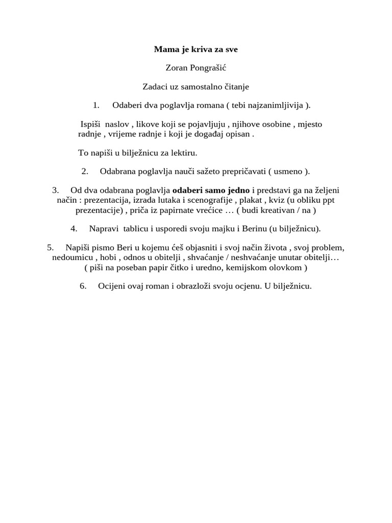 Mama Je Kriva Za Sve 2 | PDF