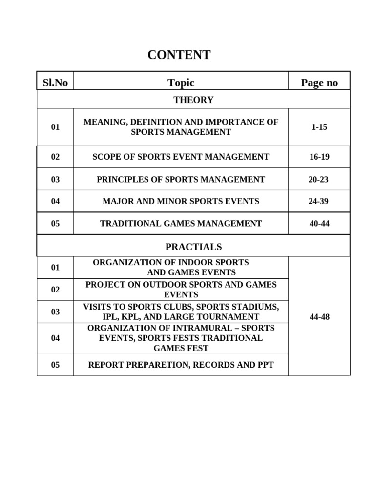 Sports Event Management Overview | PDF | Olympic Games