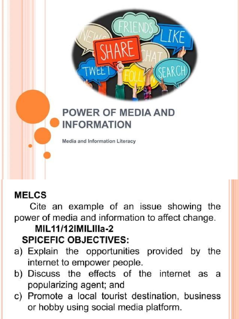 Power of Media and Information - Q2 - L2 | PDF