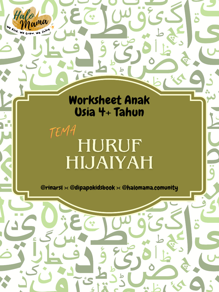 Worksheet Huruf Hijaiyah Anak 4+ | PDF