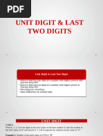 Unit Digit Questions | PDF