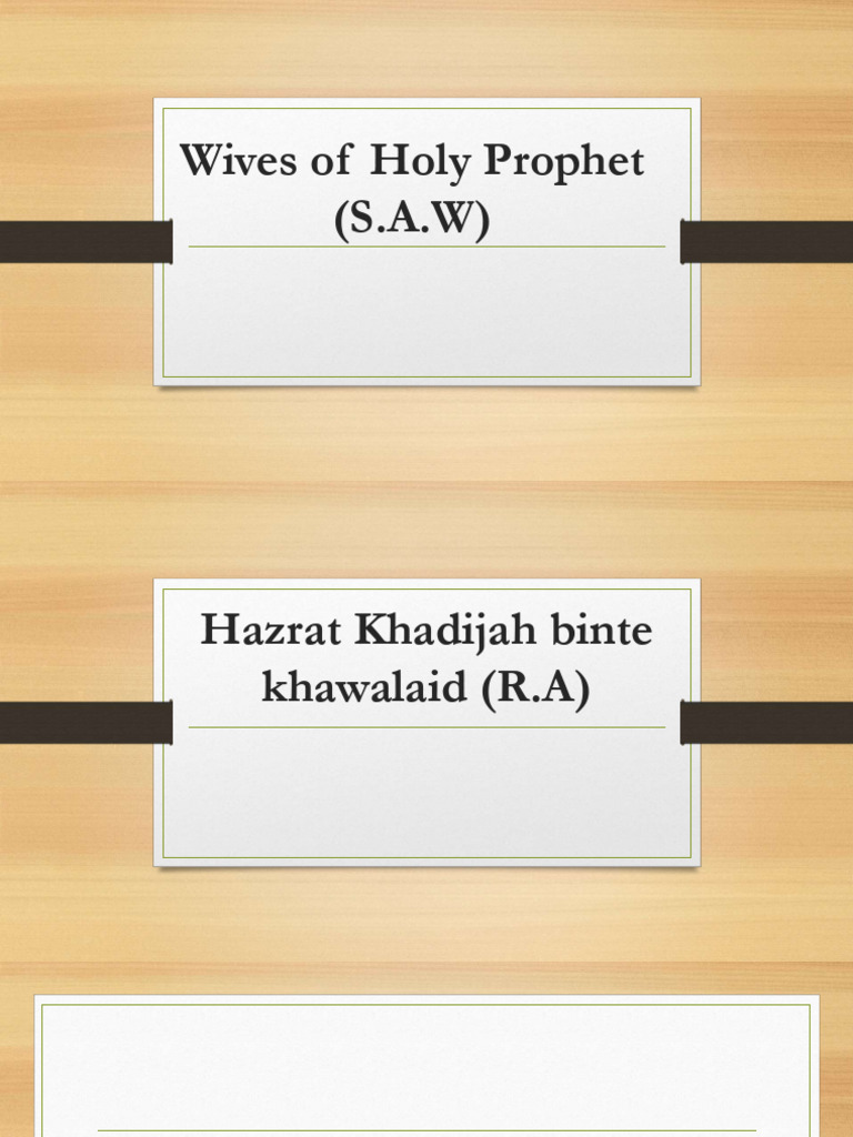 Khadija: First Wife of Prophet Muhammad | PDF | Muhammad | Banu Hashim