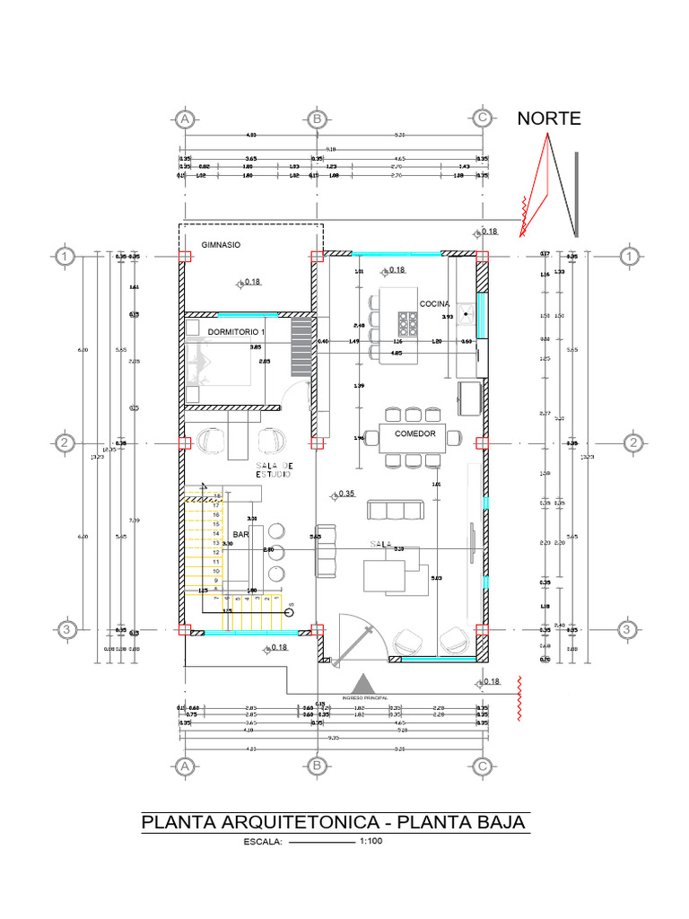 Planta Baja - Arquitectonica | PDF