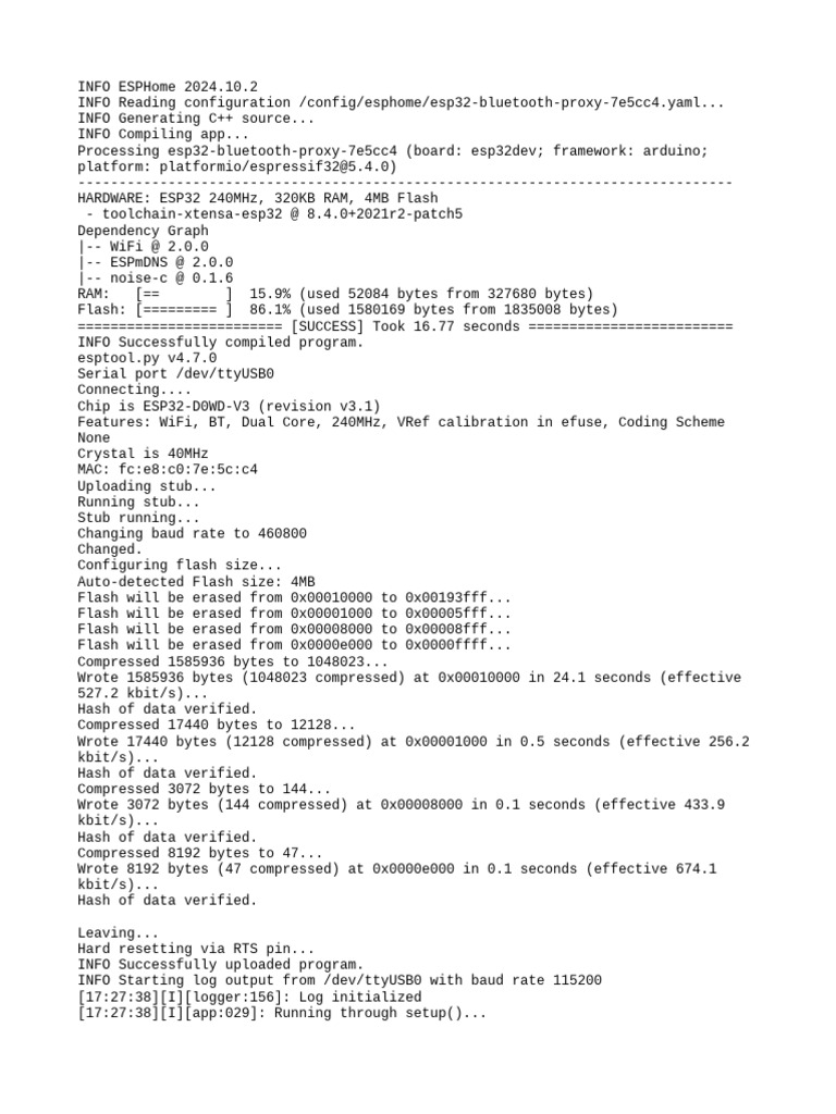 Logs Esp32 Bluetooth Proxy 7e5cc4 Run Pdf Flash Memory Information And Communications 5712