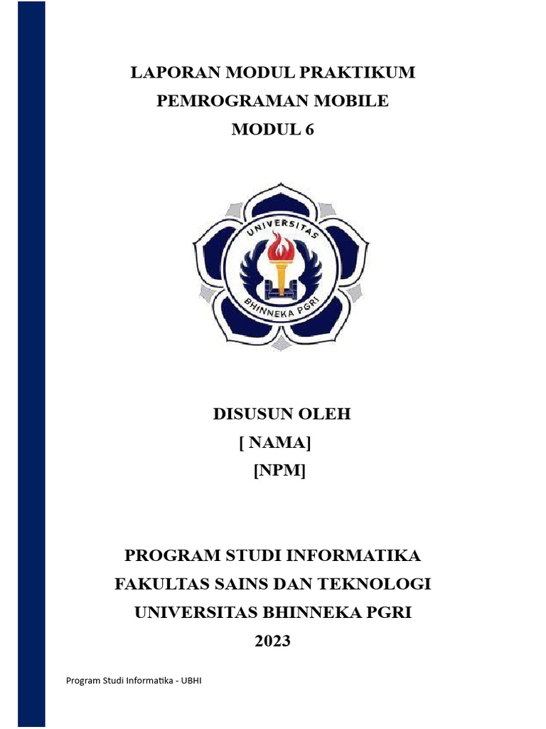Modul 6 Snackbar Tabbar Baotton Navigation Widget Pdf Komputer 