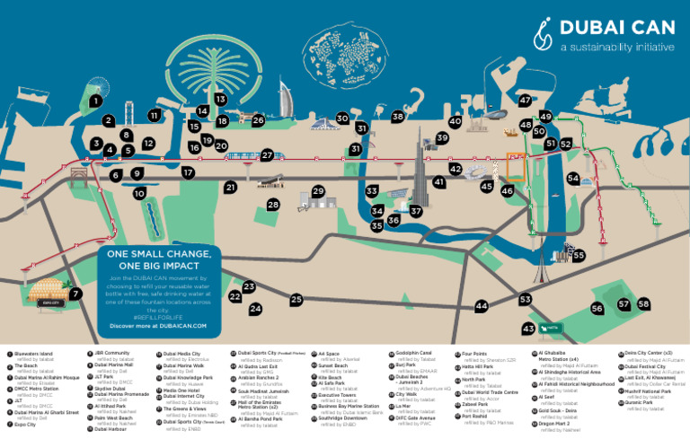 Dubai Can Map 2024 | PDF | Dubai | United Arab Emirates