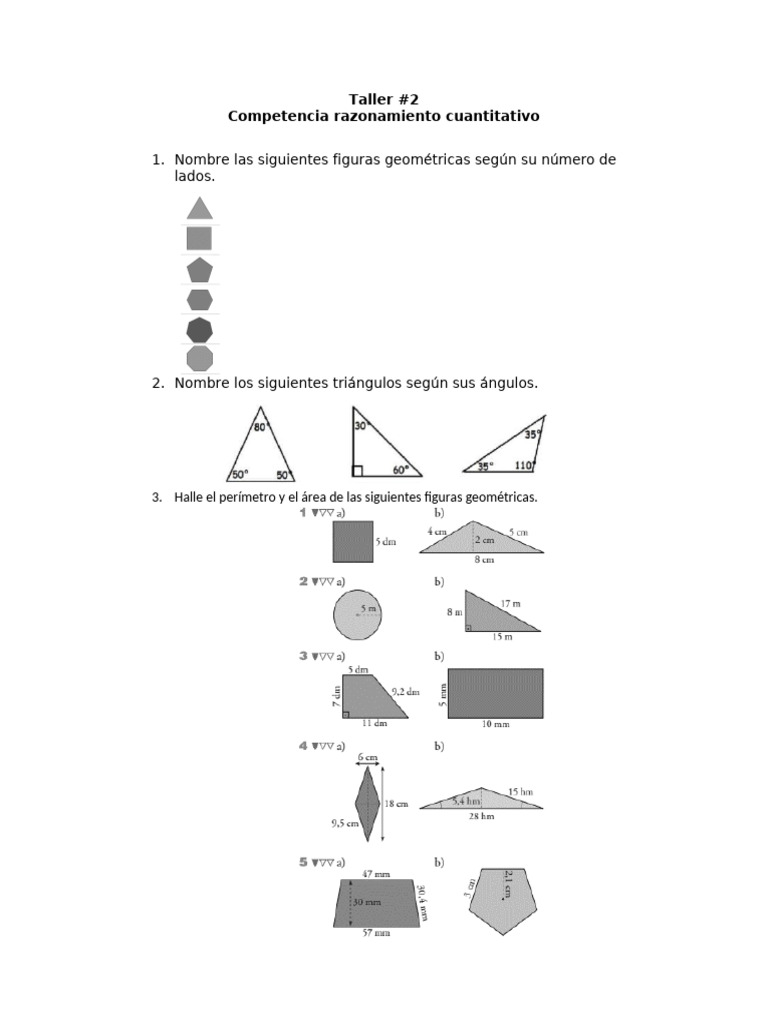 Ejercicios de Geometría y Volumen | PDF