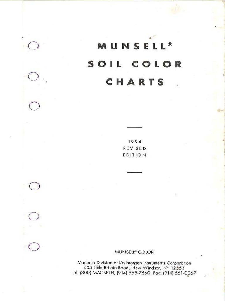 Munsell Soil Color Chart | PDF