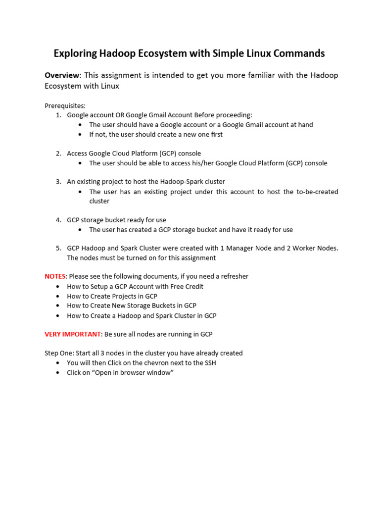4exploring Hadoop Ecosystem With Simple Linux Commands | PDF | Apache Hadoop | Operating System ...