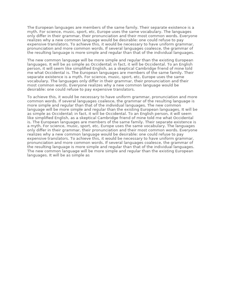 Simplifying European Languages | PDF | Foreign Language Studies