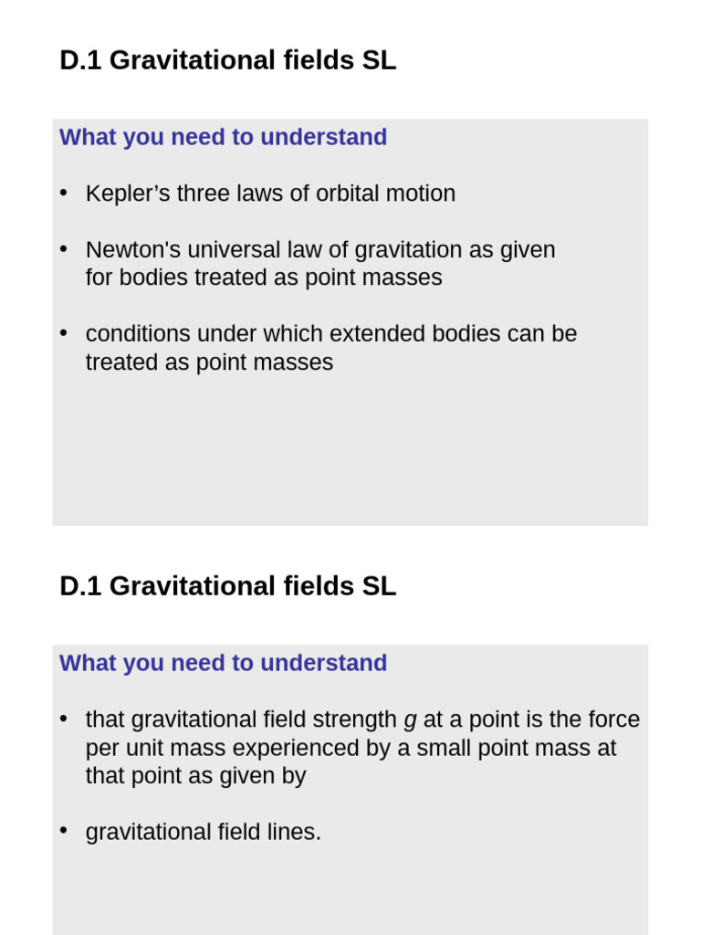 Understanding Gravitational Forces and Fields | PDF | Newton's Law Of Universal Gravitation ...