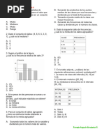 Examen Tipo Icfes de Estadistica | PDF | Matemáticas