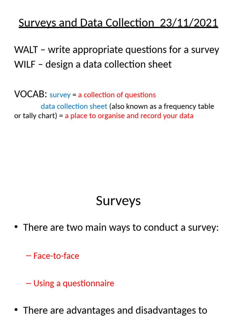 Data Collection and Surveys | PDF | Questionnaire
