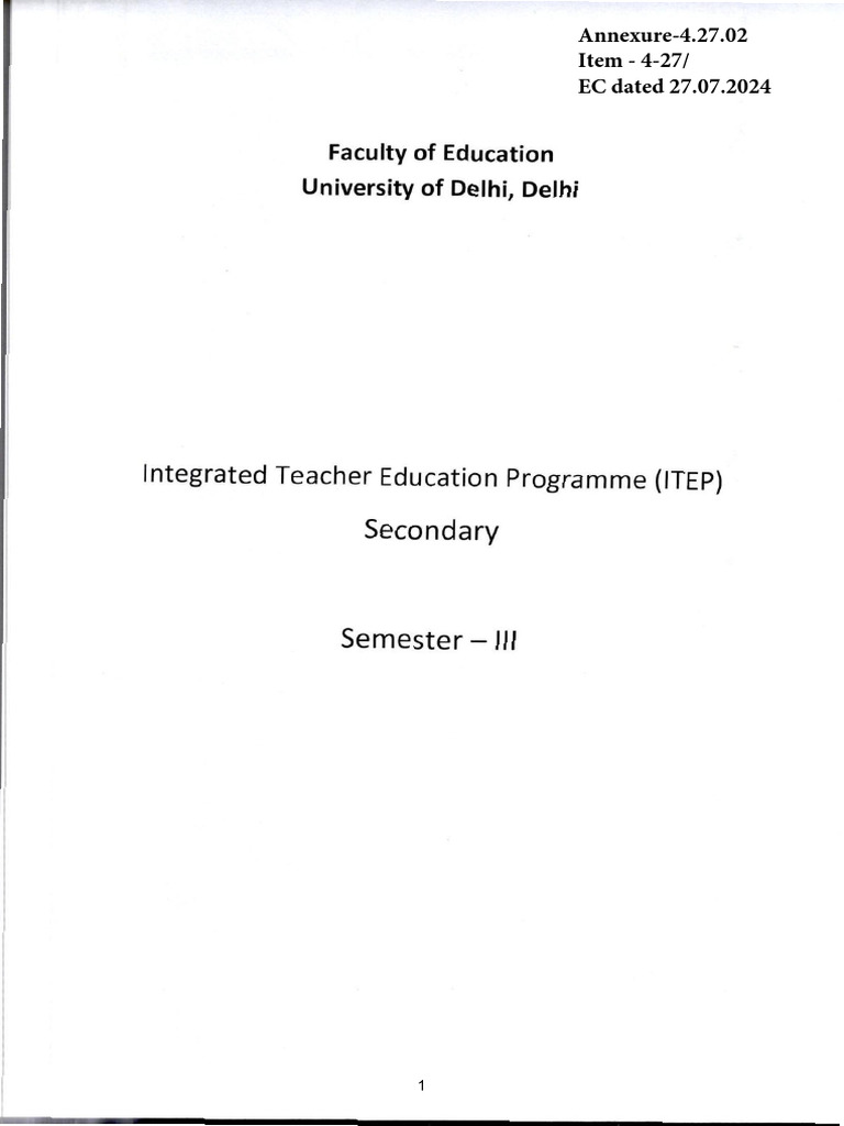 Itep Secondary Option 2 | PDF