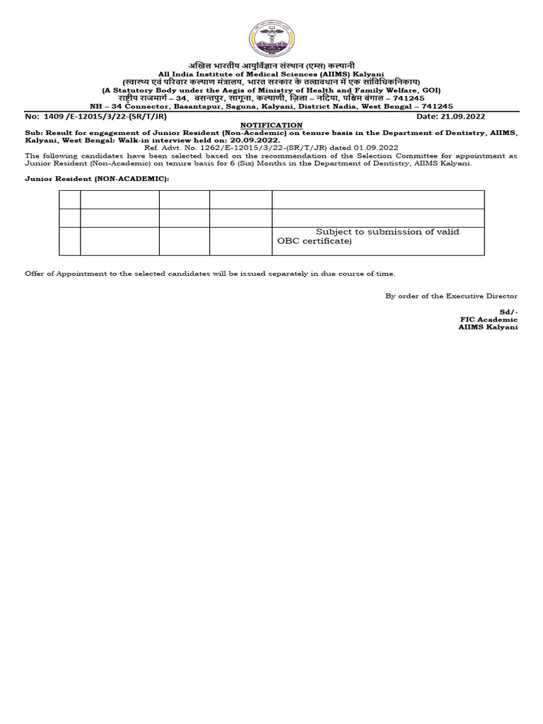 JR Result | PDF | Government Of India | Politics Of India
