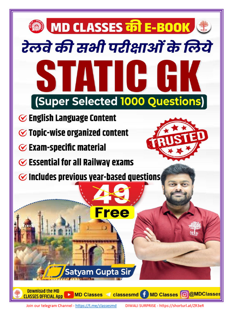 Static GK (Topic Wise) ENG | PDF | Hindu Worship | Religious Holidays