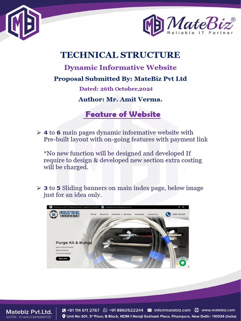 Construction Business (Pre-Build Template Website Quote) | PDF | Word ...