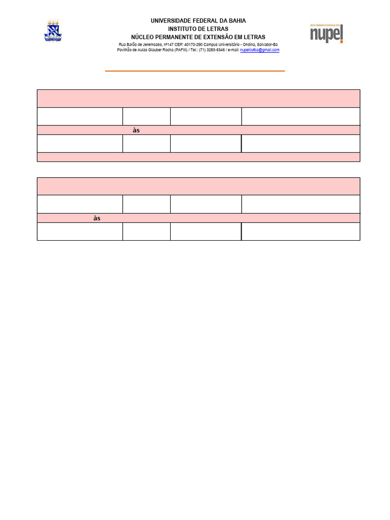 Planejamento Geral Nupel 2024.1 | PDF | Academia | Ensino Superior