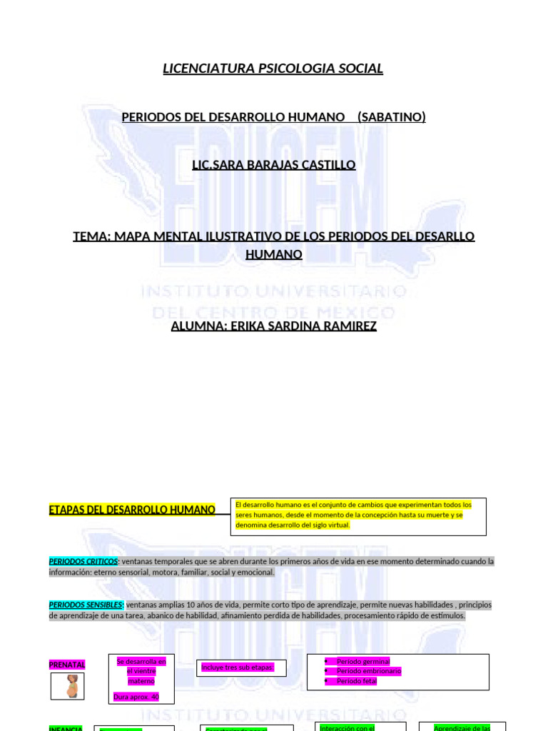Mapa de Desarrollo Humano | PDF | Adultos | Sicología
