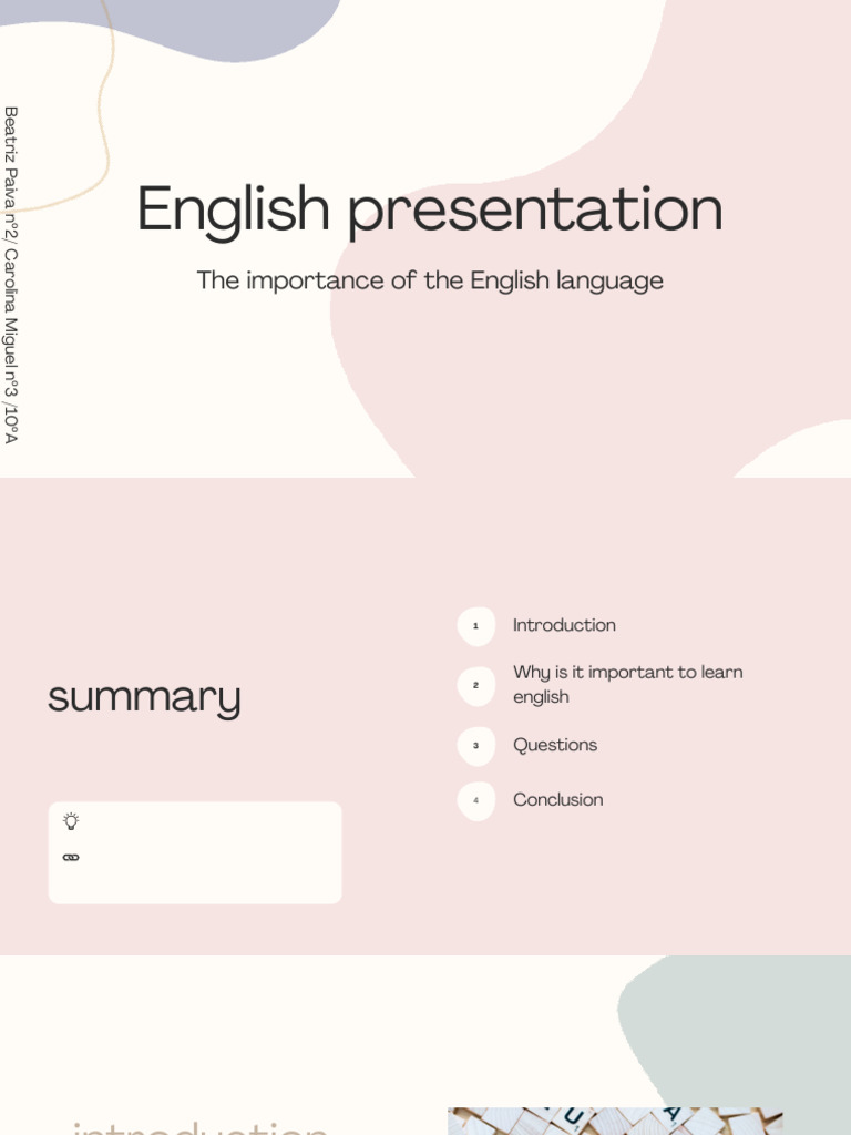English Presentation | PDF | English Language | Creativity