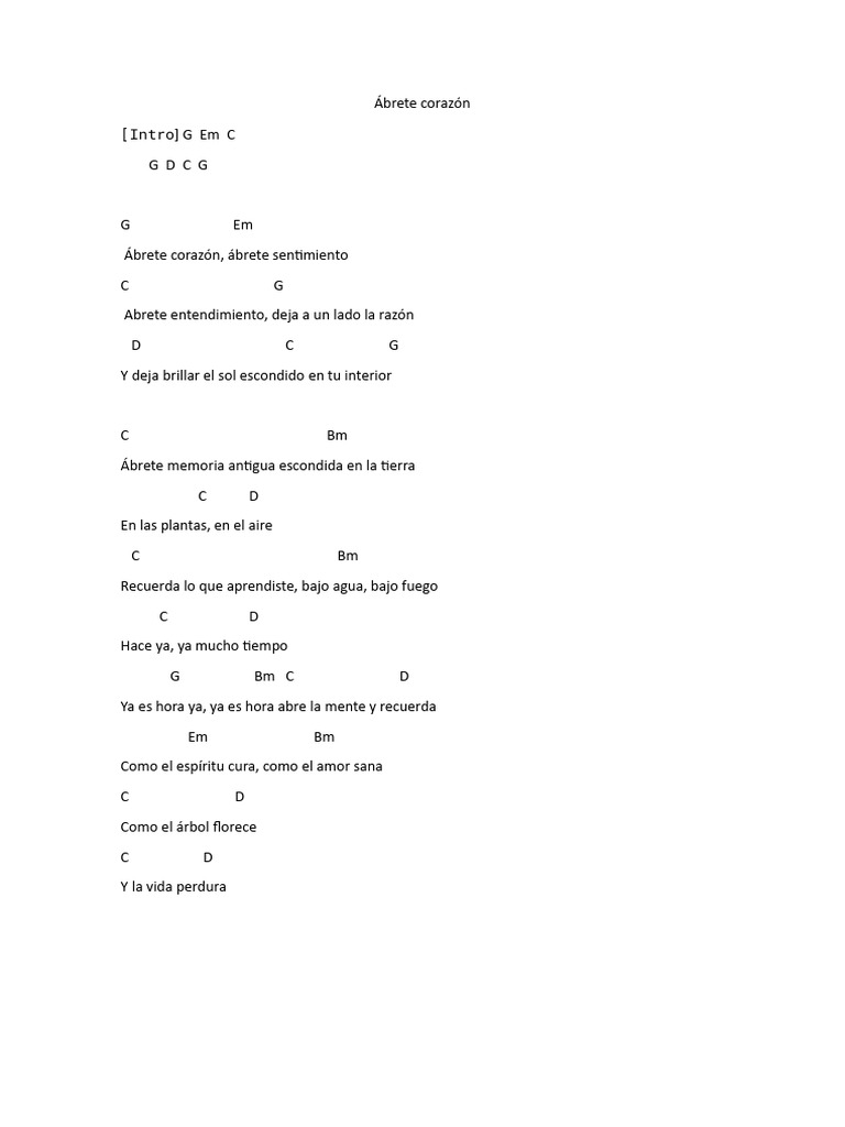 2 Abrete Corazon | PDF