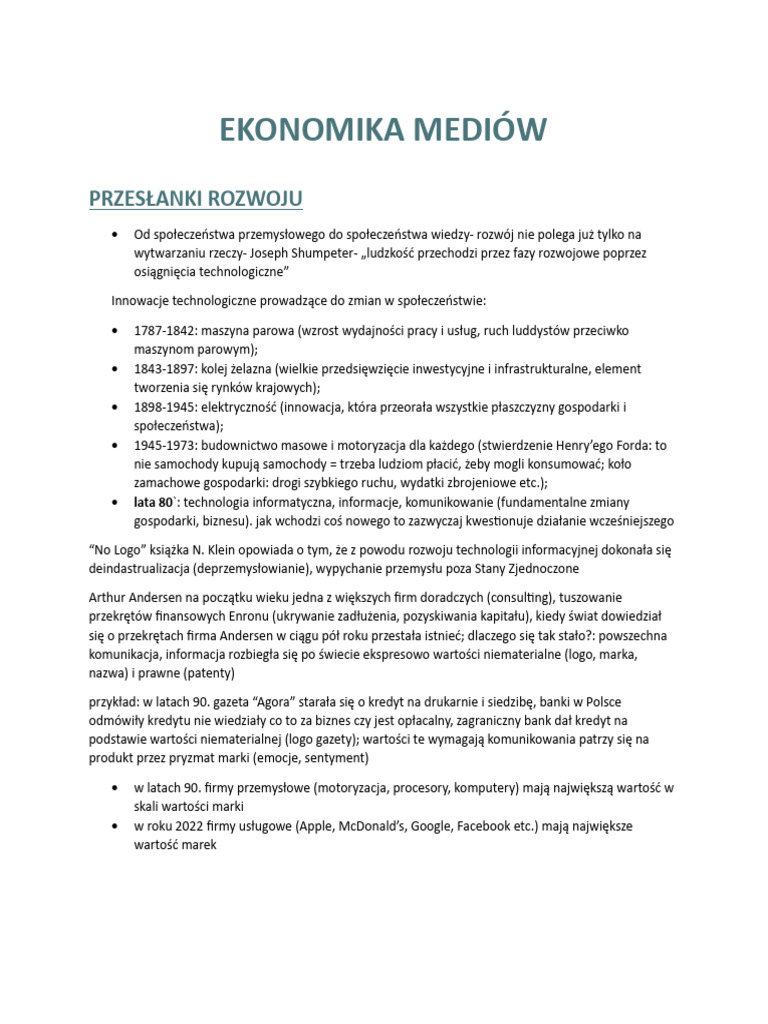 Ekonomika Mediów | PDF