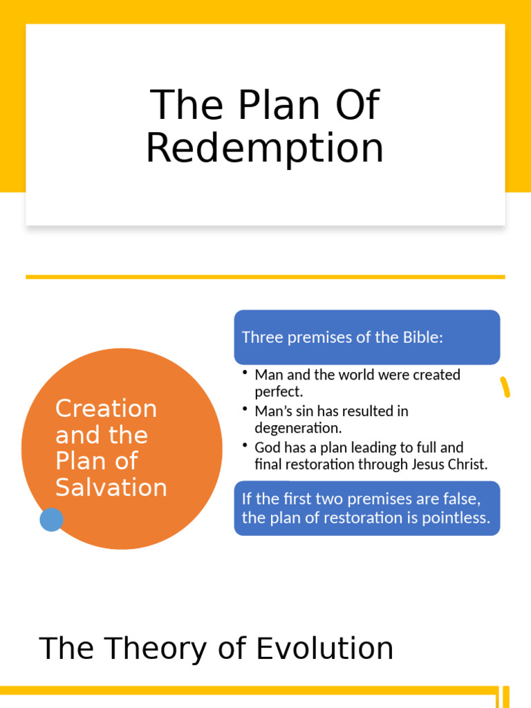 The Plan of Redemption | PDF | Salvation | Born Again